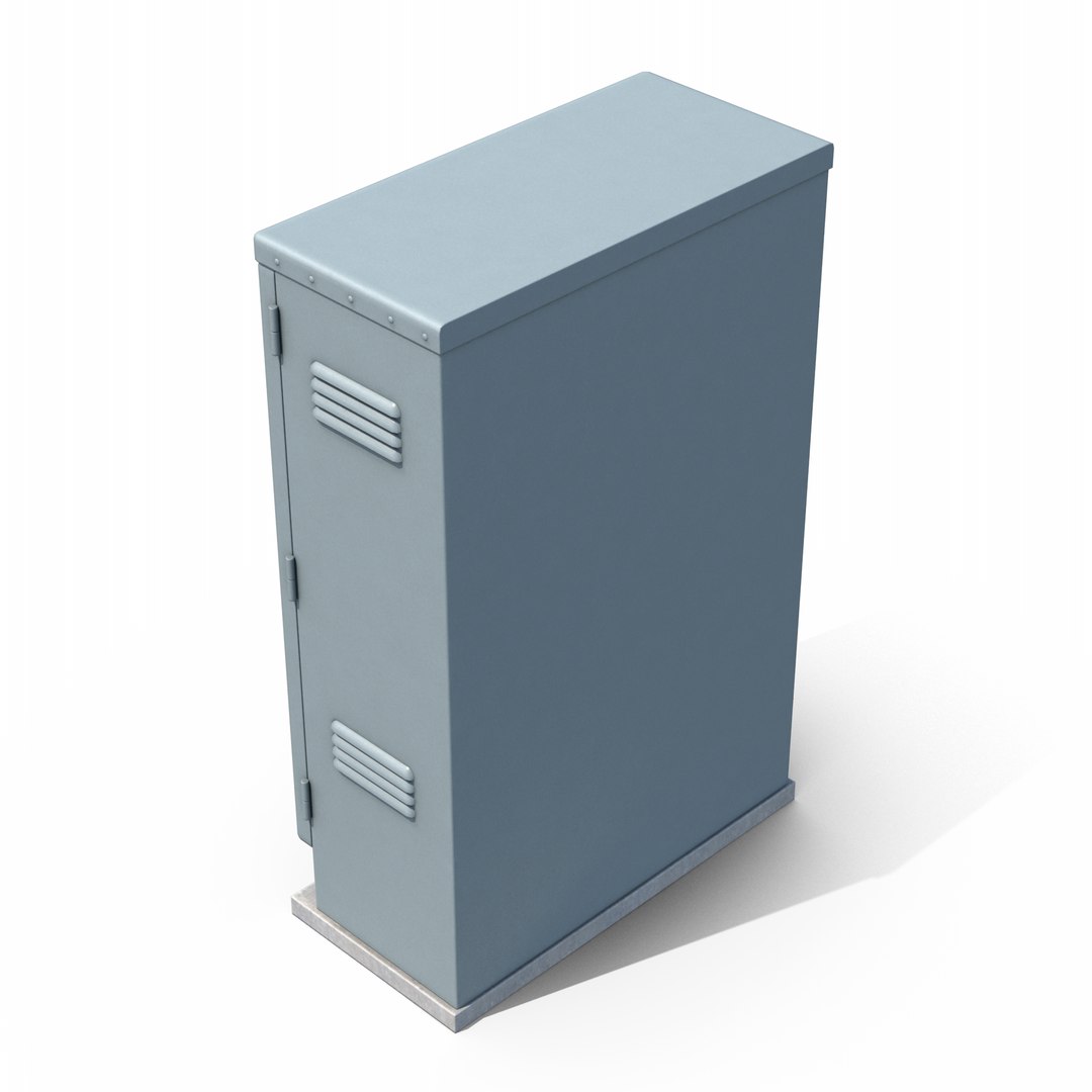 3D Electric Box Low Poly 2 - TurboSquid 2315801