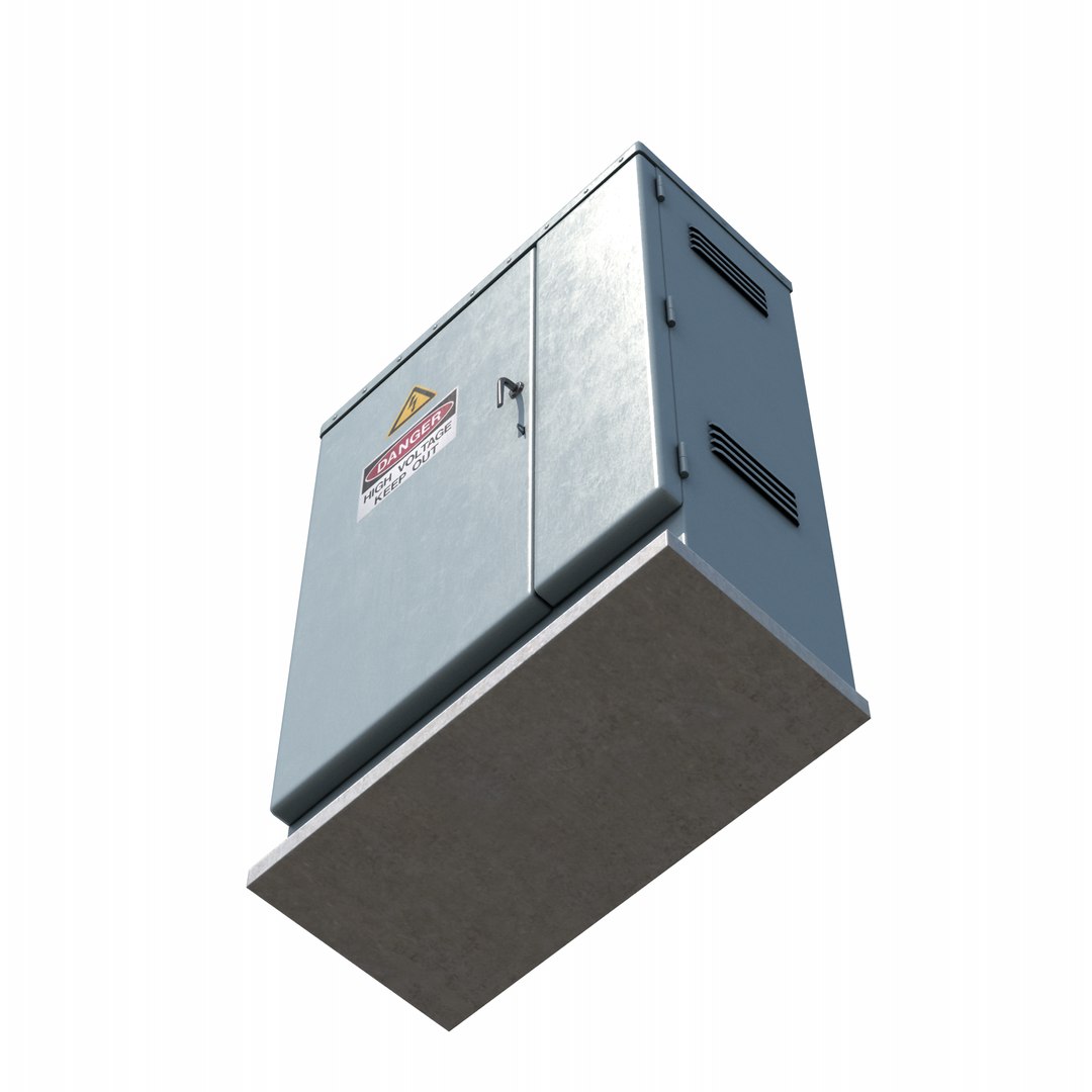 3D Electric Box Low Poly 2 - TurboSquid 2315801
