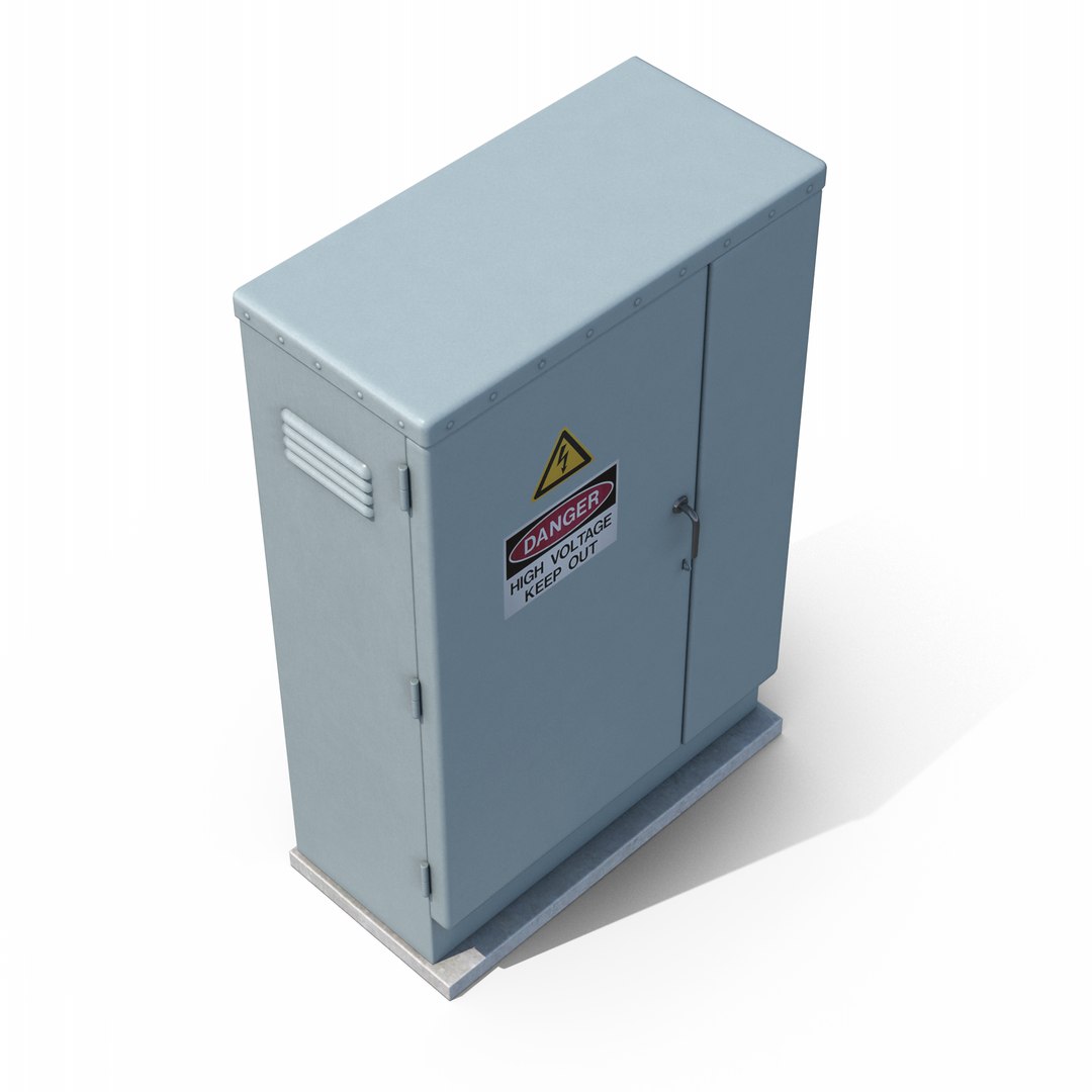 3D Electric Box Low Poly 2 - TurboSquid 2315801