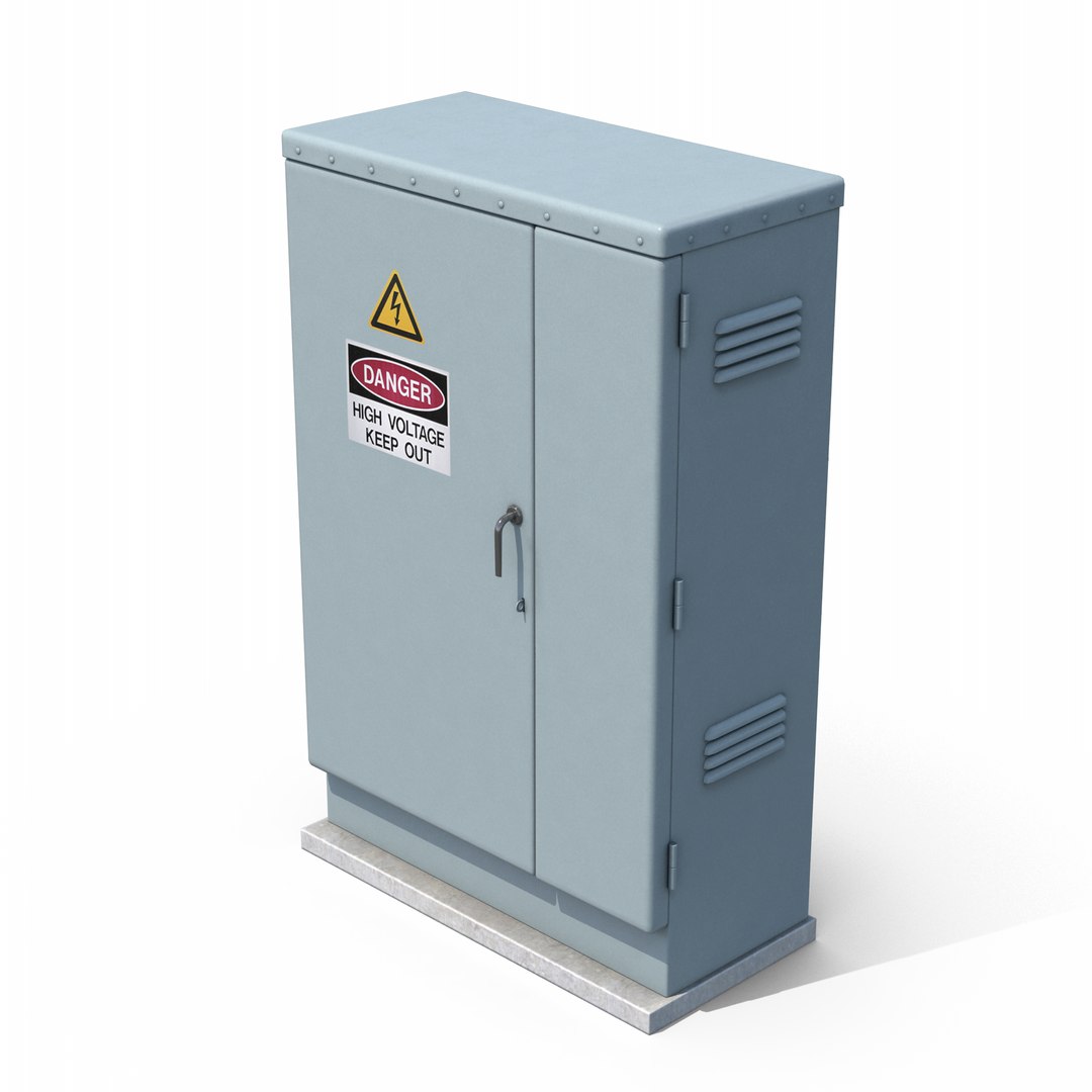 3D Electric Box Low Poly 2 - TurboSquid 2315801
