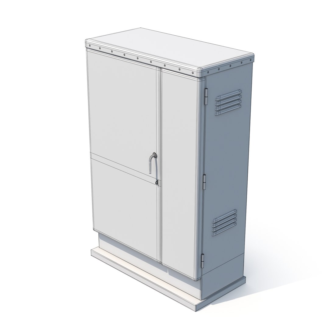 3D Electric Box Low Poly 2 - TurboSquid 2315801