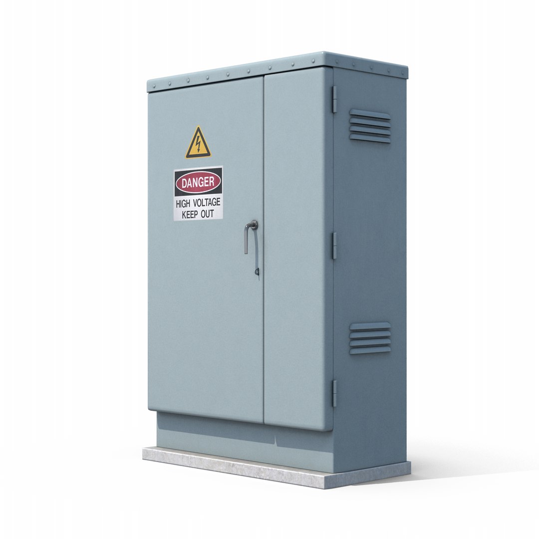 3D Electric Box Low Poly 2 - TurboSquid 2315801