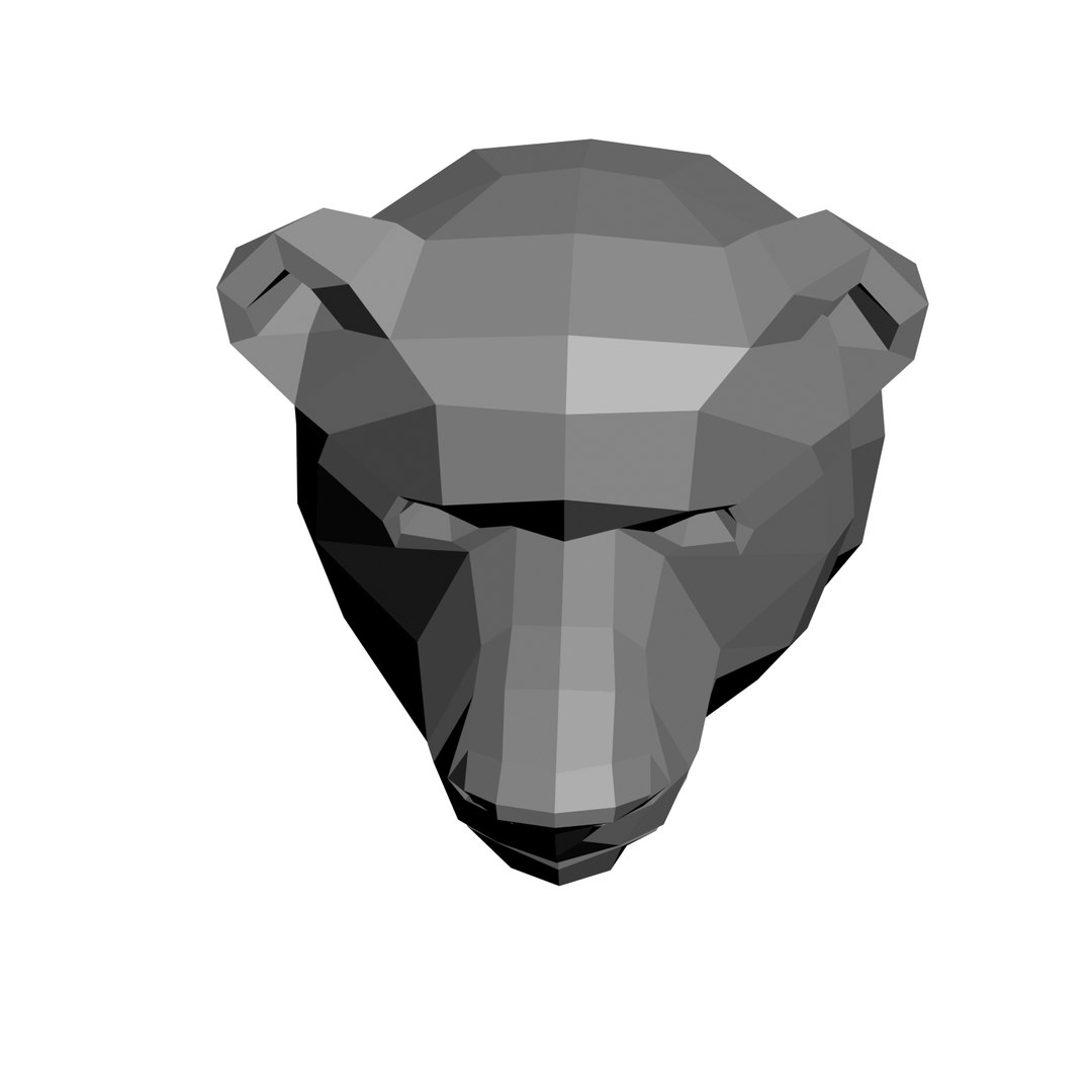Low-poly Bear 3D Model - TurboSquid 1245621