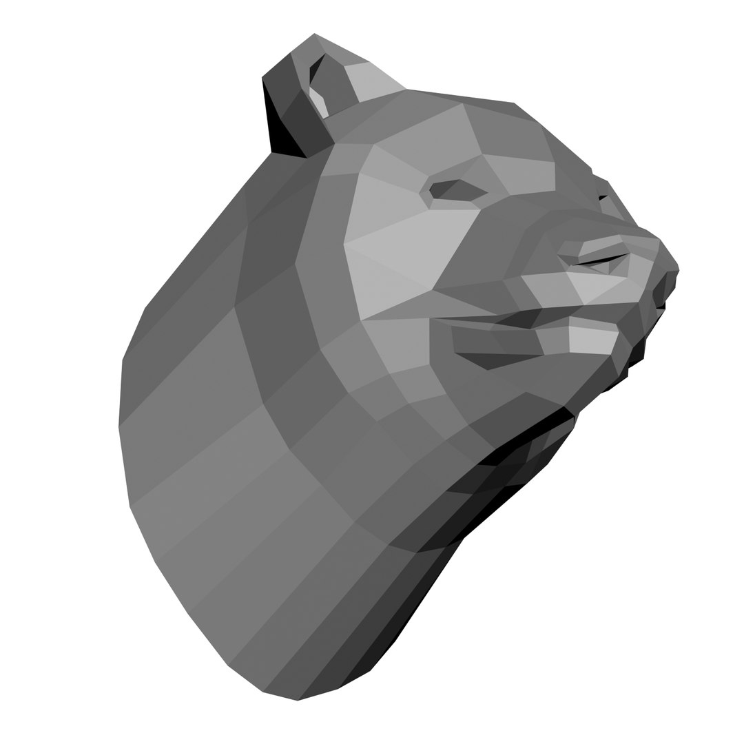 Low-poly Bear 3D Model - TurboSquid 1245621