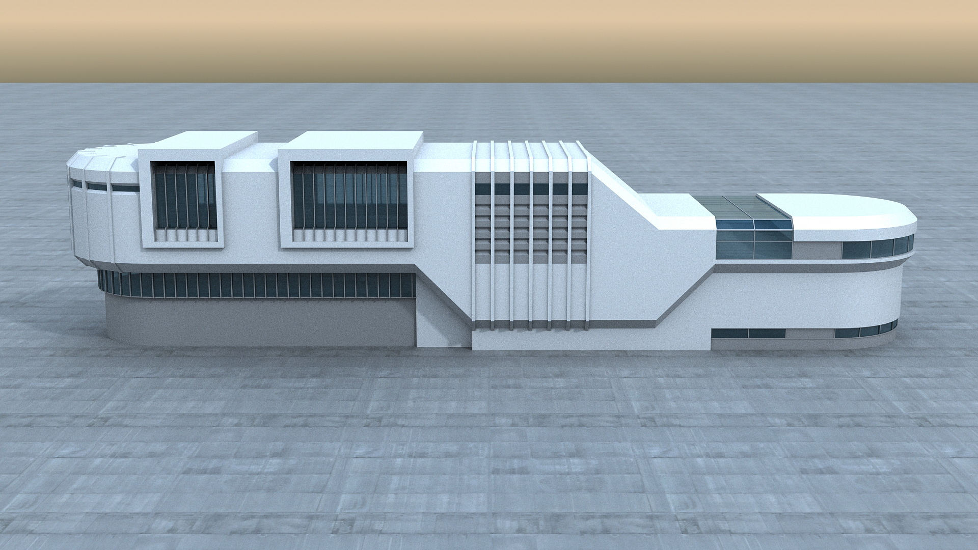 3D Future Building 003 Model - TurboSquid 2037583