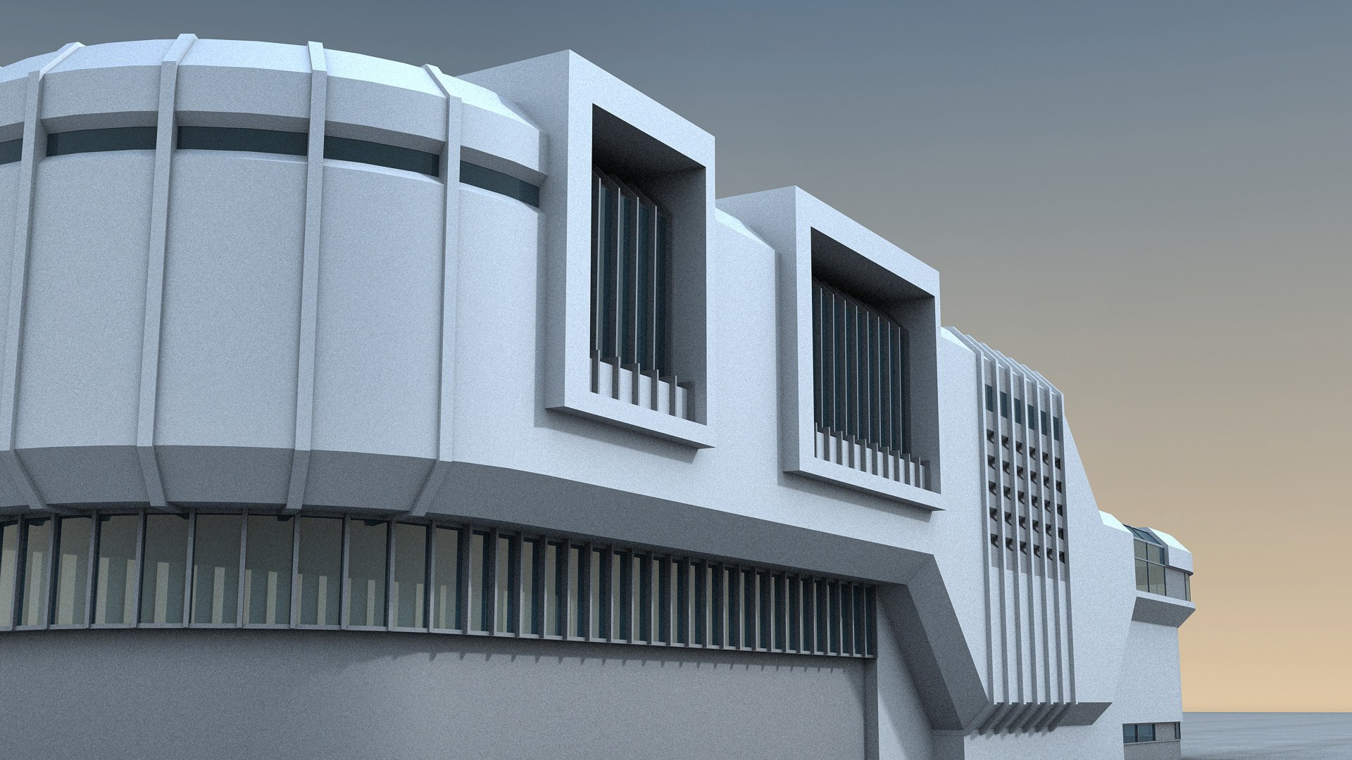 3D Future Building 003 Model - TurboSquid 2037583