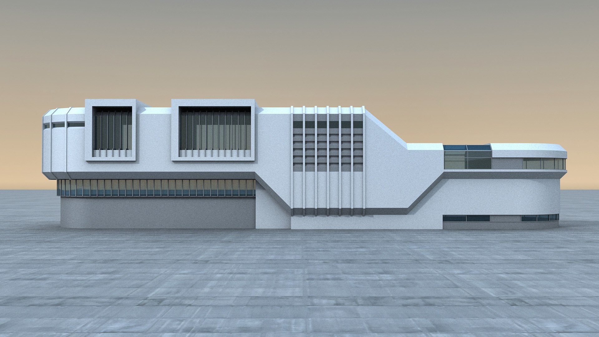 3D Future Building 003 Model - TurboSquid 2037583