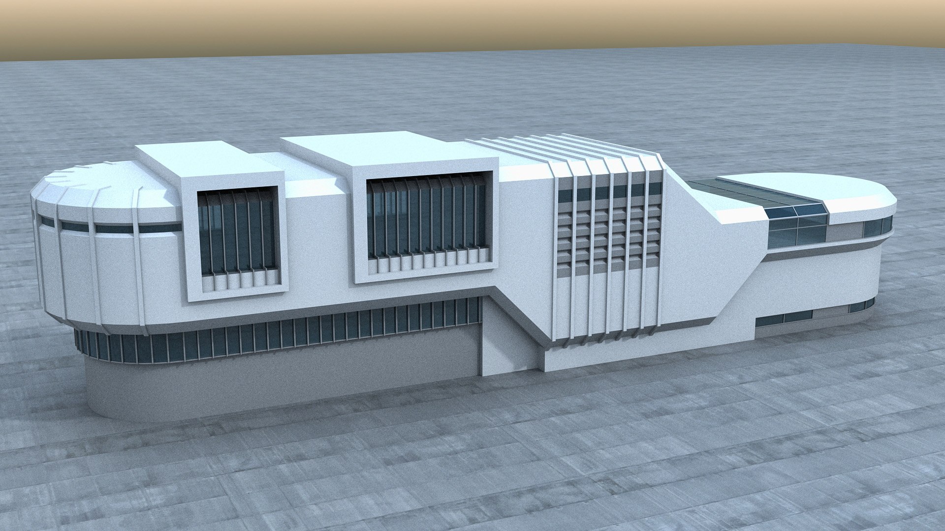 3D Future Building 003 Model - TurboSquid 2037583