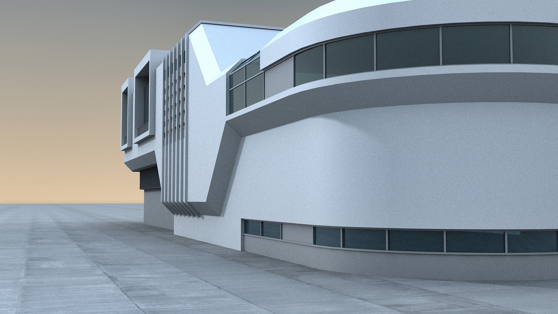 3D Future Building 003 Model - TurboSquid 2037583
