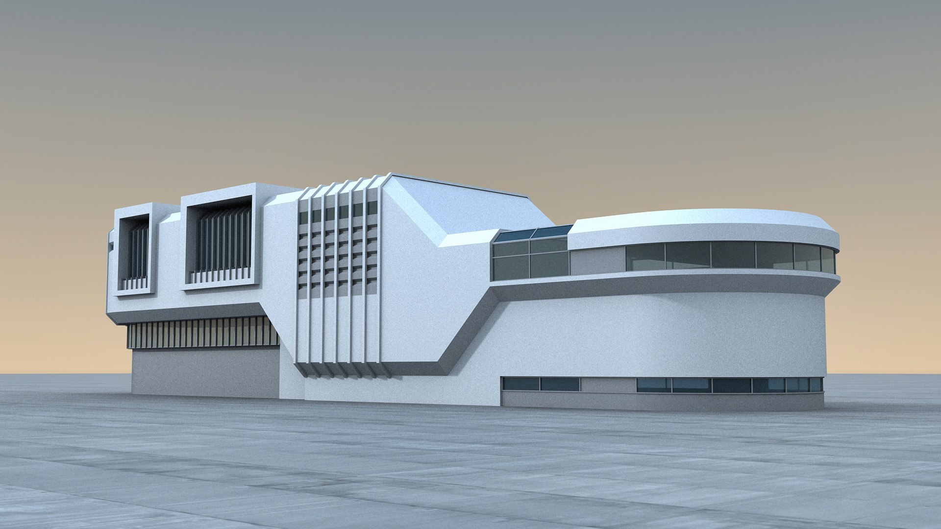 3D Future Building 003 Model - TurboSquid 2037583