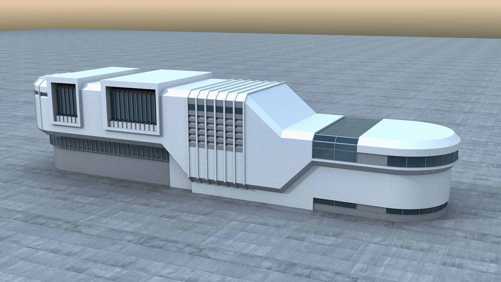 3D Future Building 003 Model - TurboSquid 2037583
