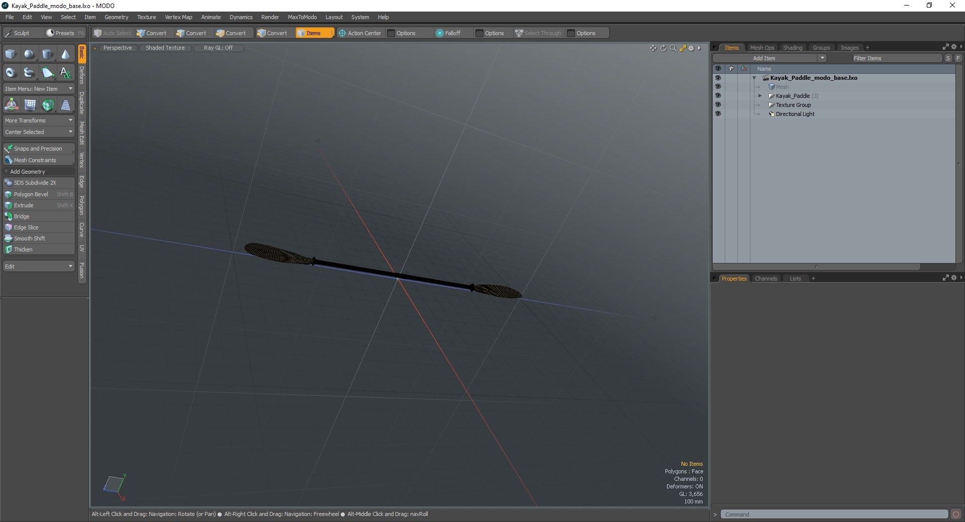 Kayak Paddle 3D Model - TurboSquid 2213114