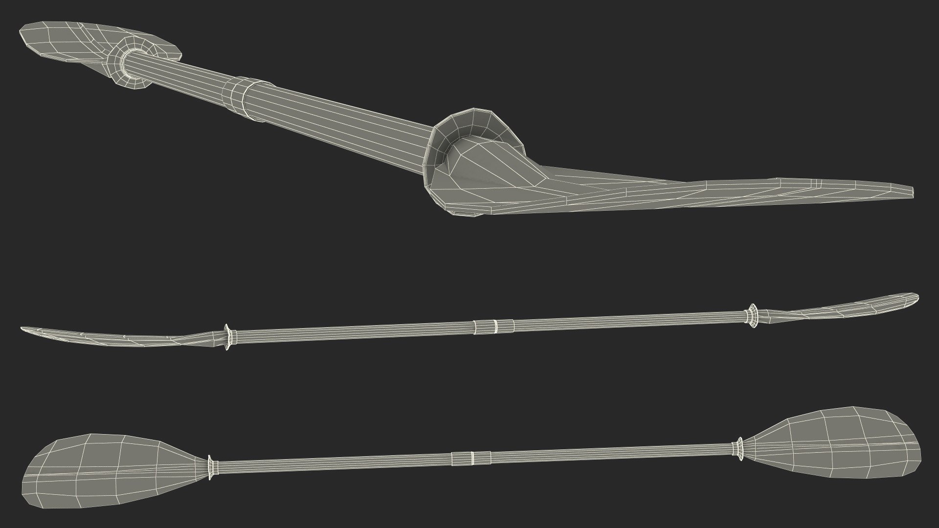 Kayak Paddle 3D Model - TurboSquid 2213114
