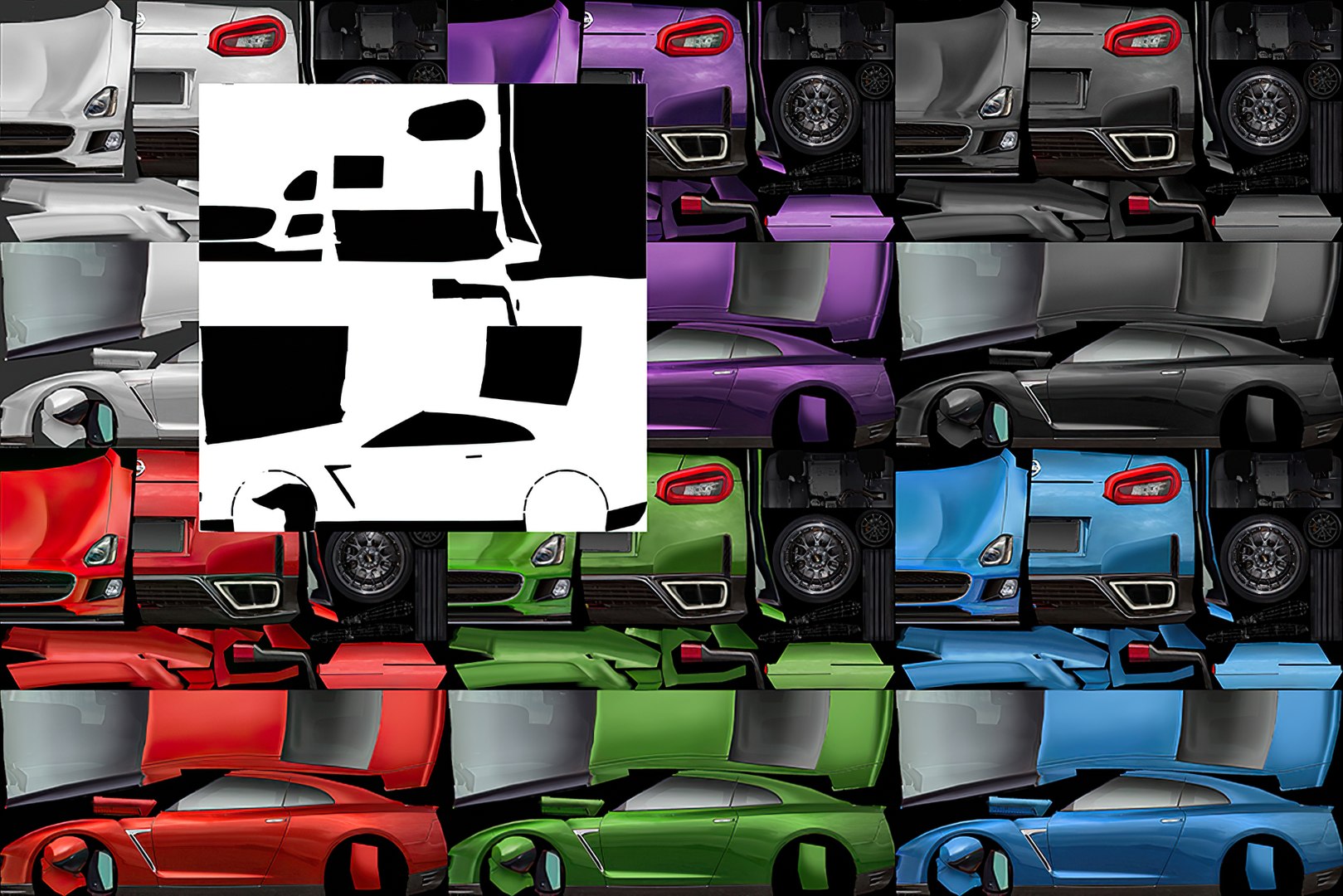 Max Generic Supercars Colors Car