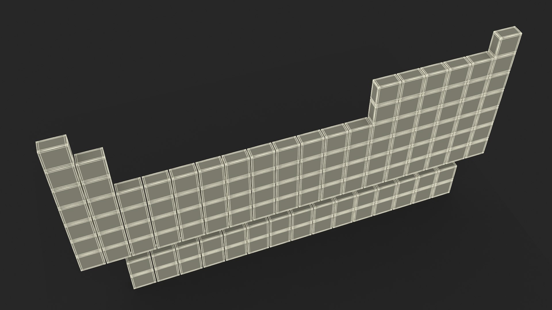 Periodic Table Of Elements Model - TurboSquid 2246811
