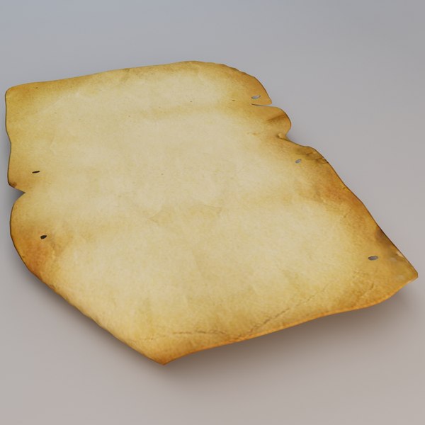 old paper 3d model