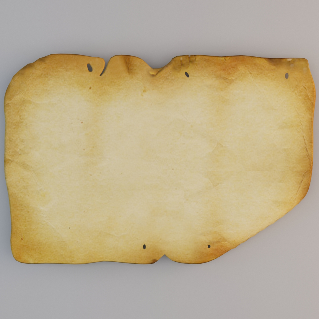 old paper 3d model