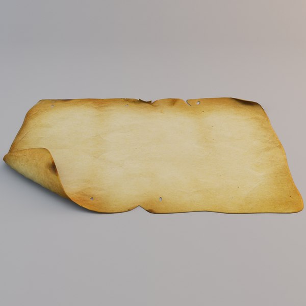 old paper 3d model