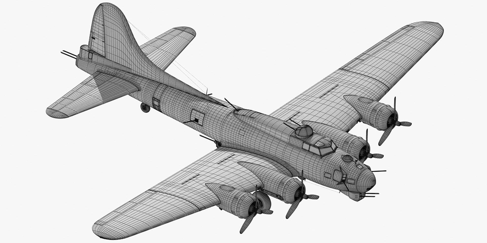 Boeing B-17 Model - TurboSquid 1661331