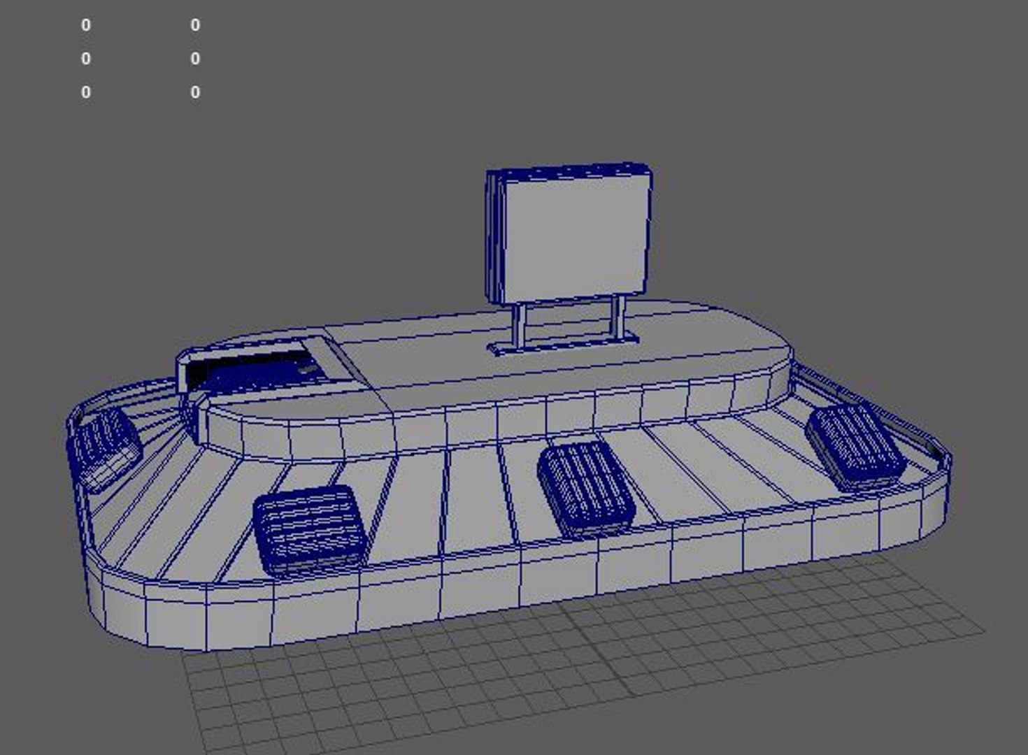 Airport Baggage Claim Transport Low-poly 3D Model Model - TurboSquid ...