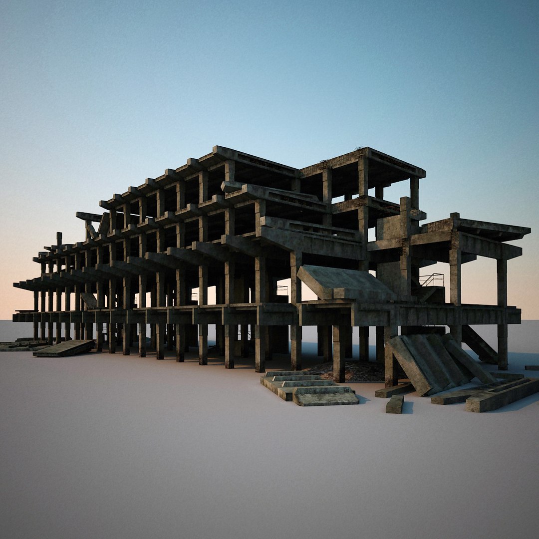 3d Destroyed House V8