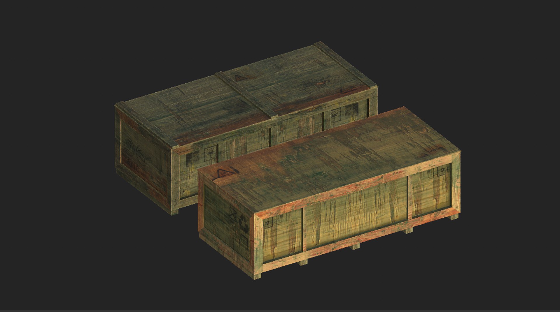 Cargo Crates 3D - TurboSquid 1344888
