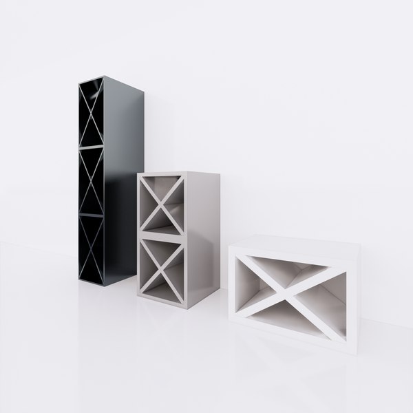 modelo 3d Estante para vinos - Familia Revit paramétrica completa ...