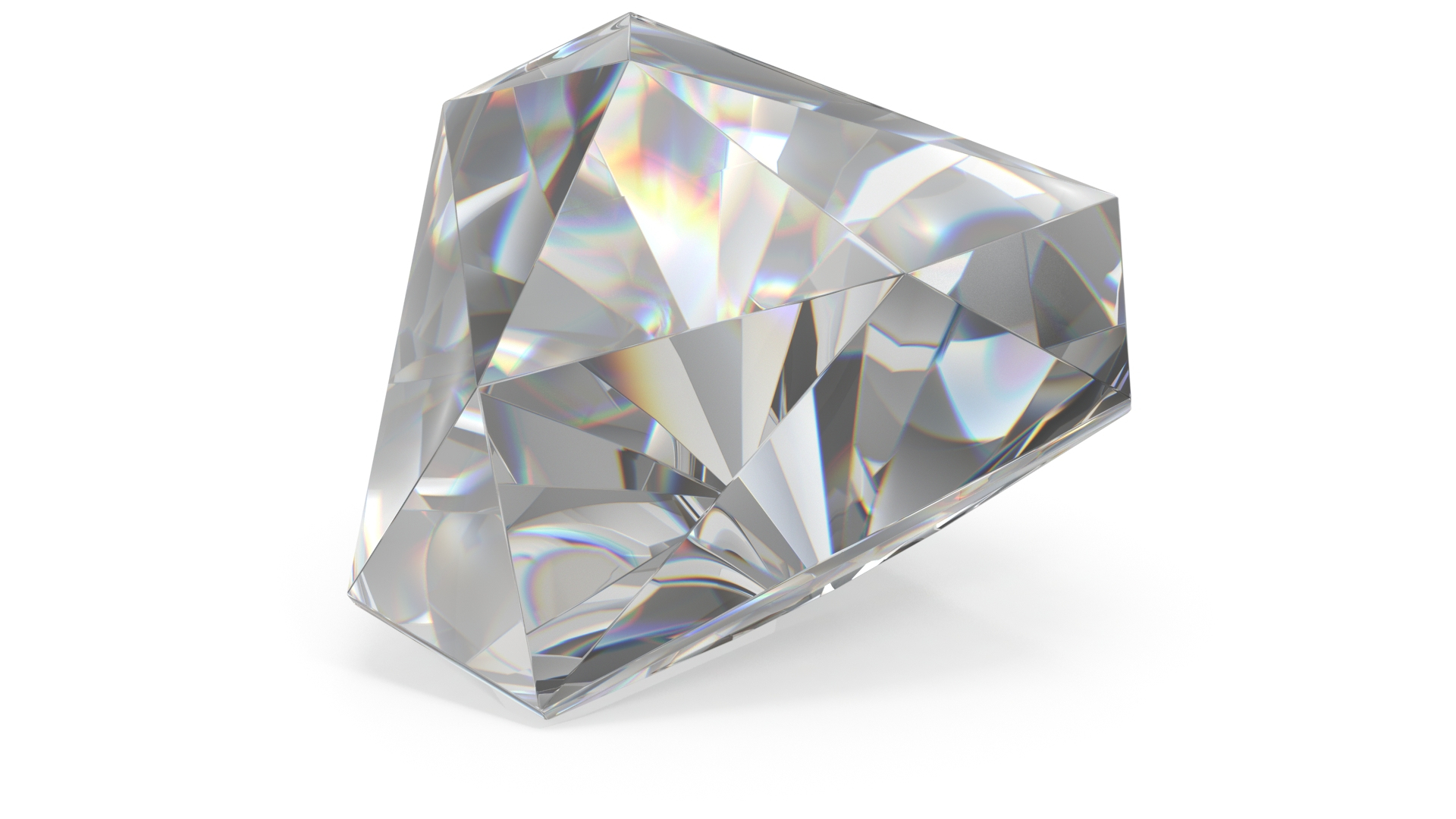 Shield Step Cut Diamond 3D Model - TurboSquid 1857995