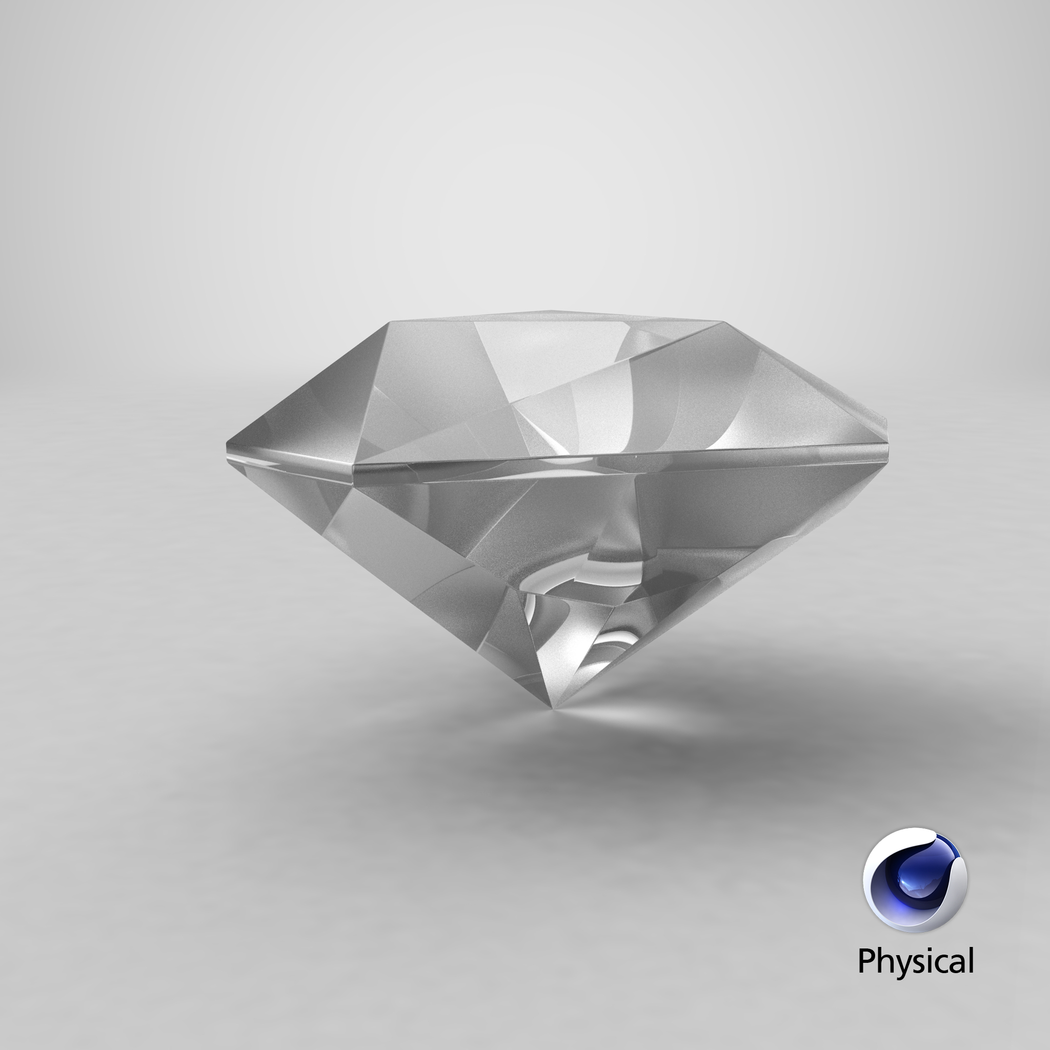 Shield Step Cut Diamond 3D model - TurboSquid 1857995