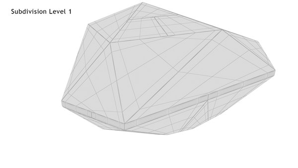 Shield Step Cut Diamond 3D model - TurboSquid 1857995