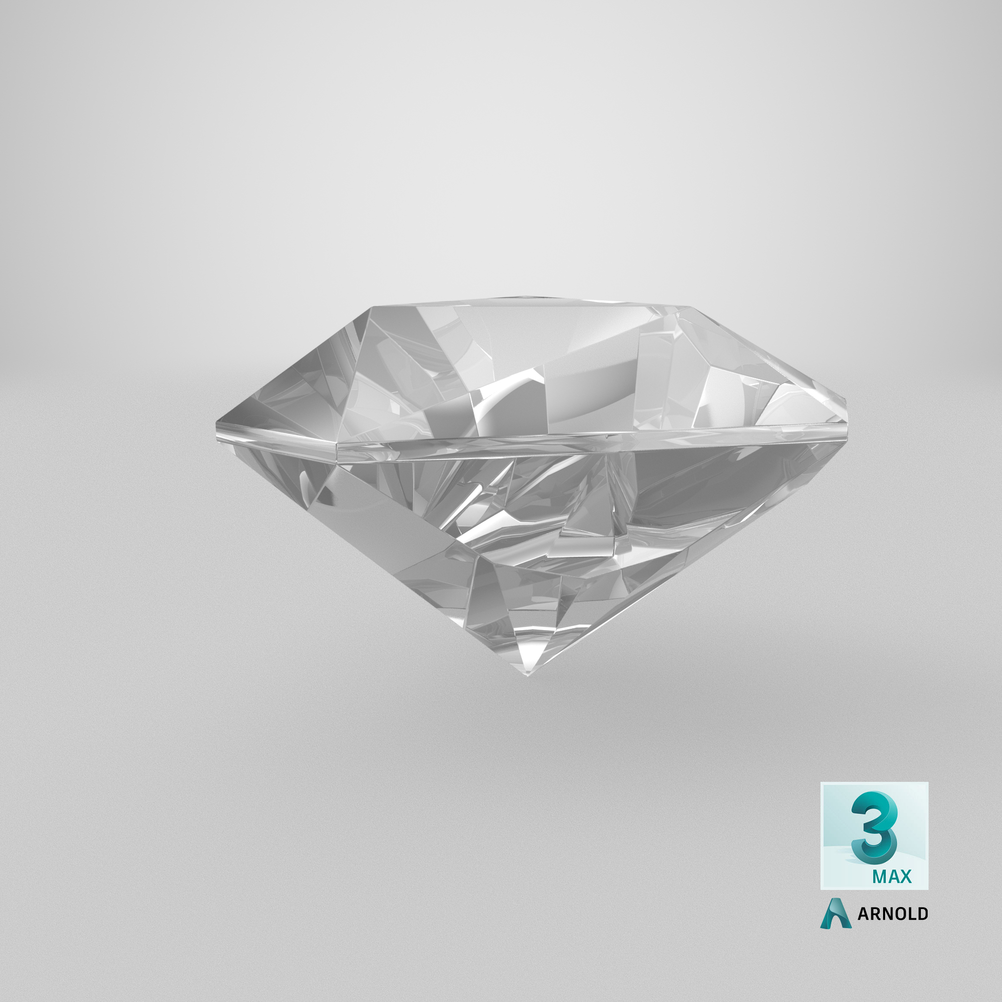 Shield Step Cut Diamond 3D model - TurboSquid 1857995