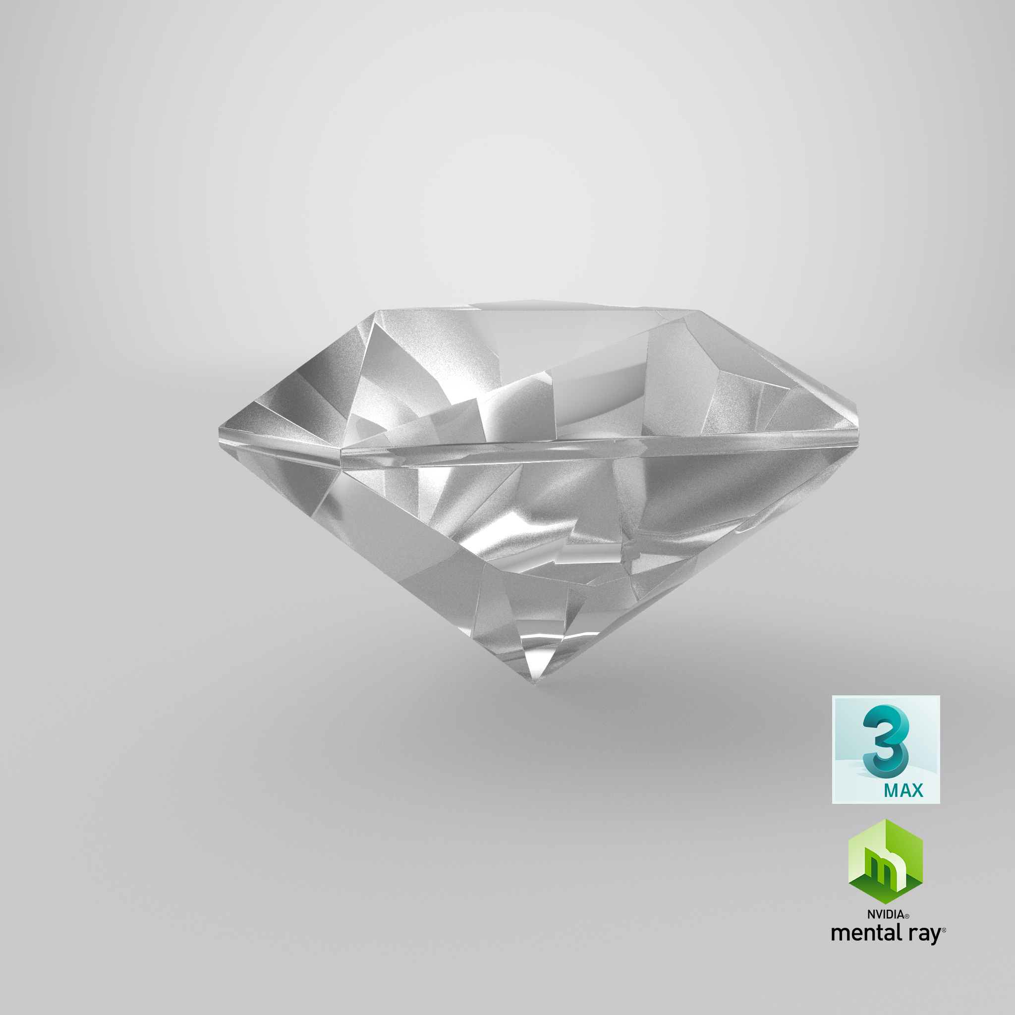 Shield Step Cut Diamond 3D model - TurboSquid 1857995