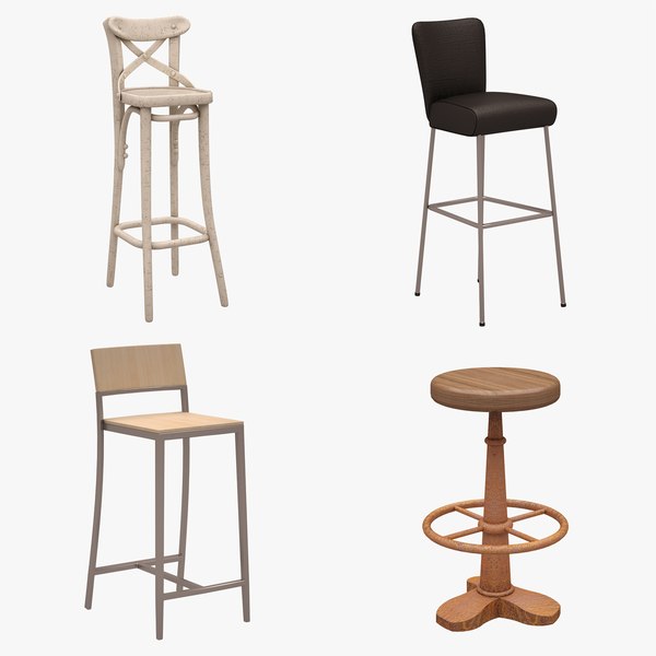 3D bar chair model - TurboSquid 1232936
