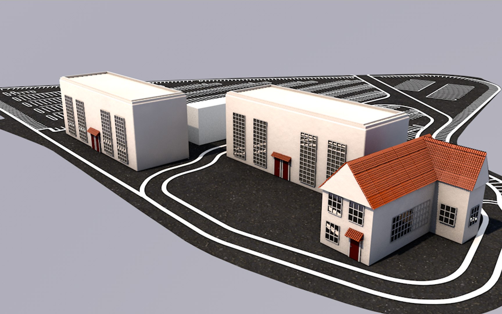 3D Parking Lot Model - TurboSquid 1190823