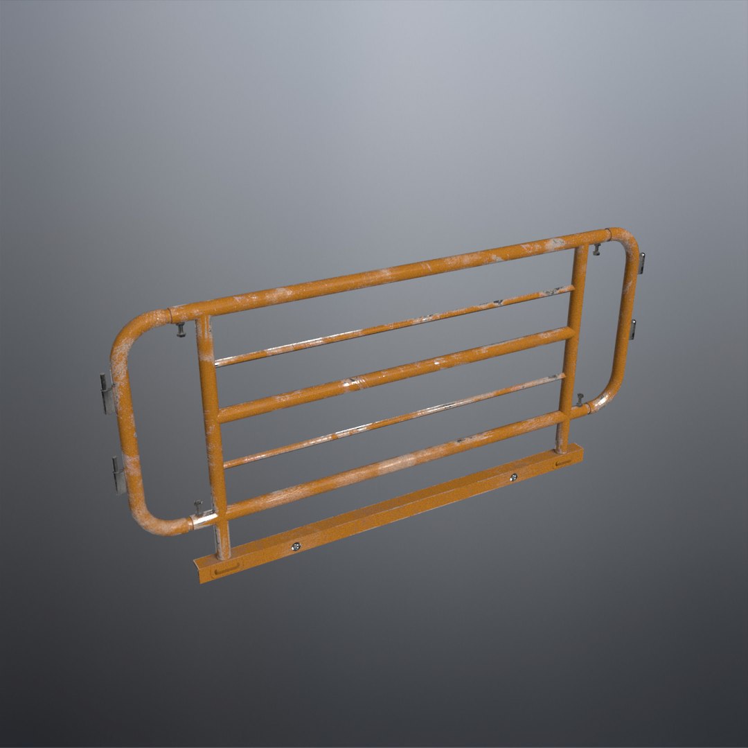 3D Steel Railing Model - TurboSquid 2077664