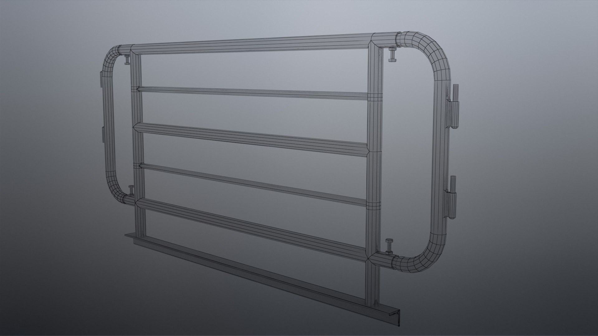3D Steel Railing Model - TurboSquid 2077664
