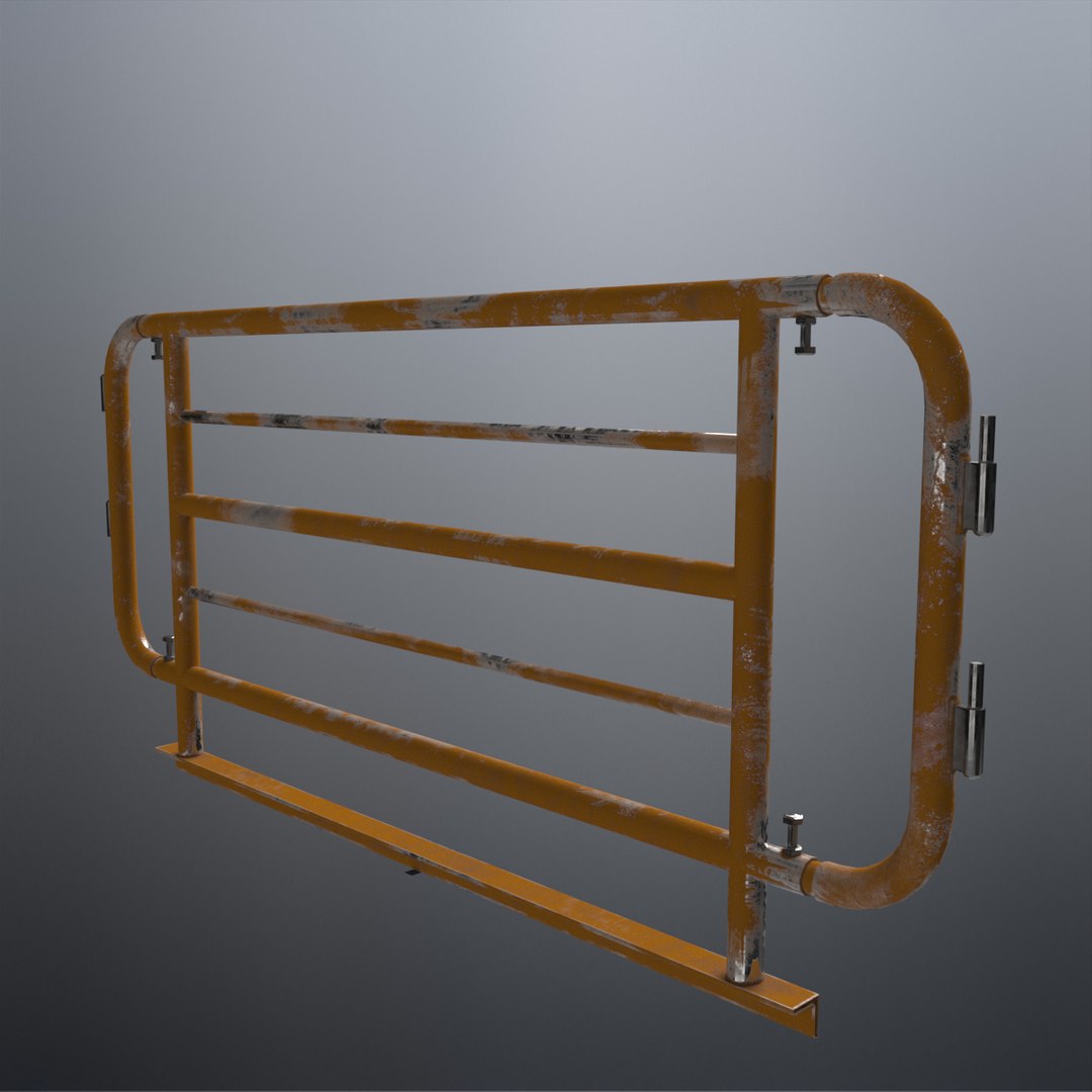 3D Steel Railing Model - TurboSquid 2077664