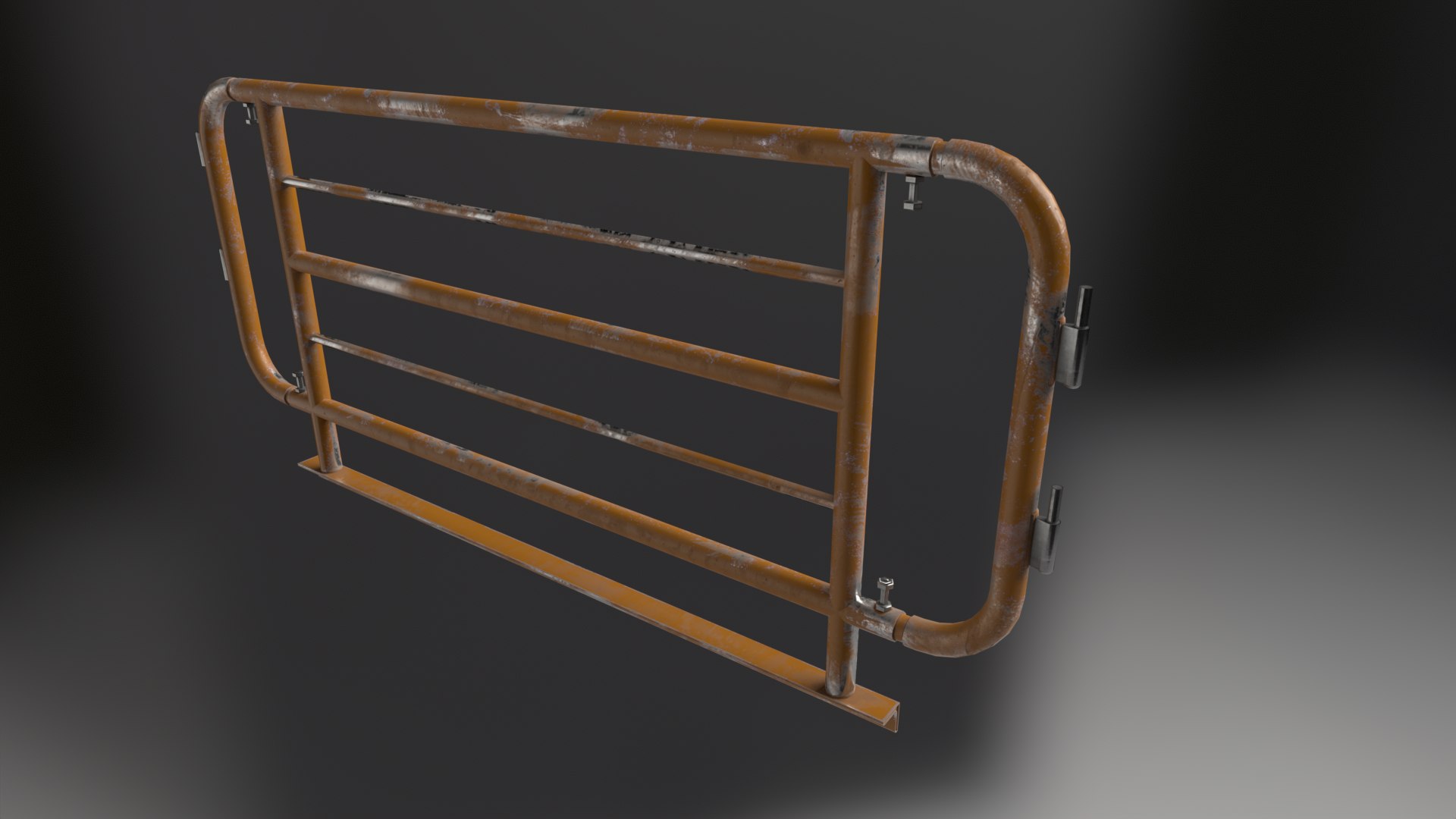 3D Steel Railing Model - TurboSquid 2077664