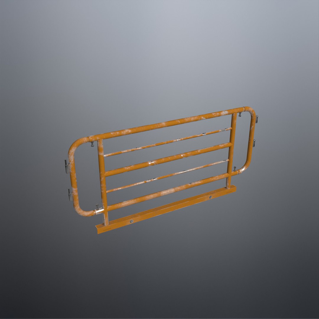 3D Steel Railing Model - TurboSquid 2077664