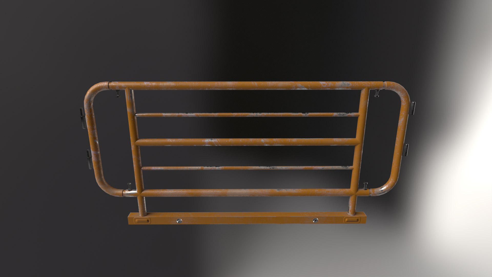 3D Steel Railing Model - TurboSquid 2077664