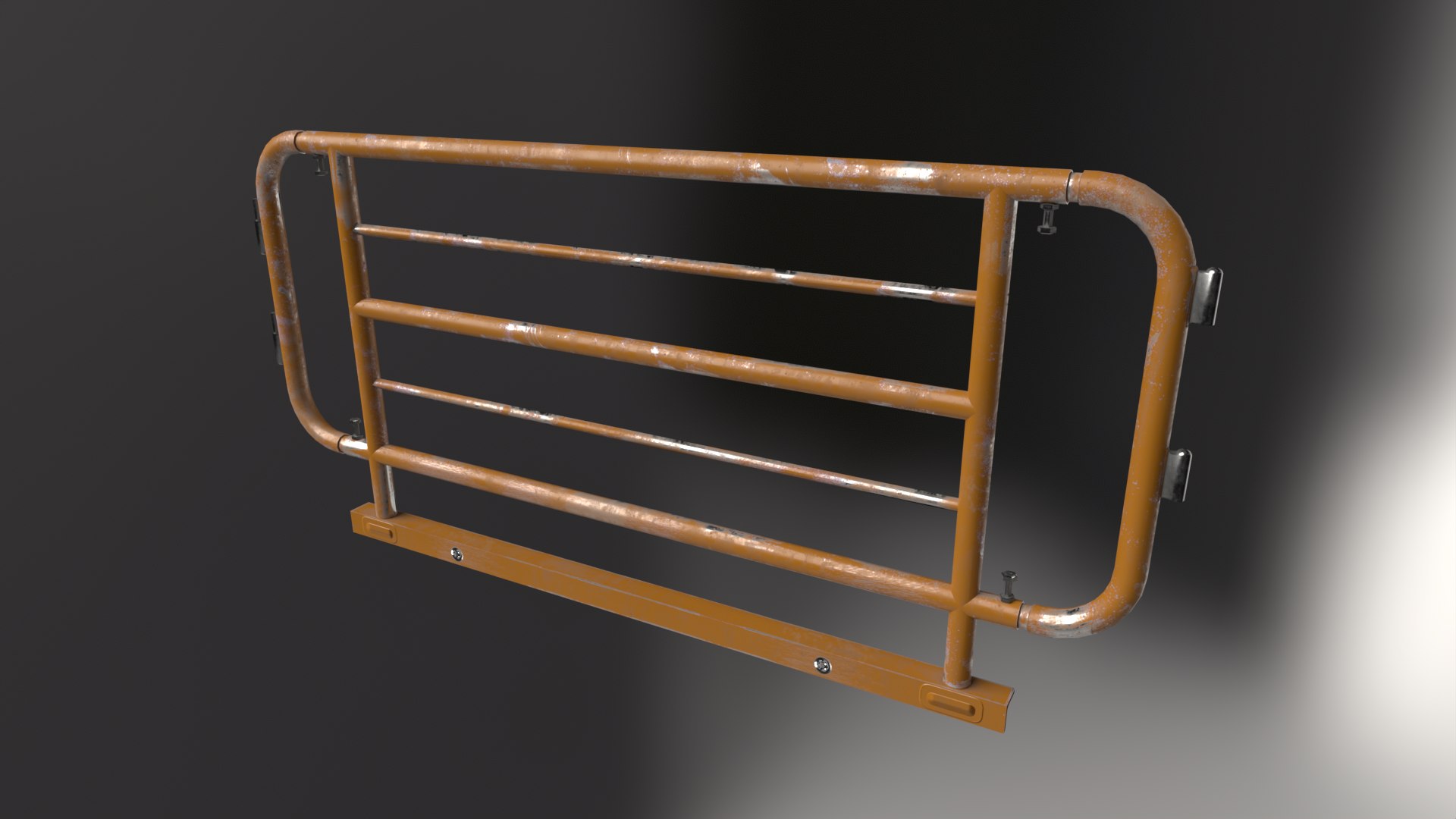 3D Steel Railing Model - TurboSquid 2077664