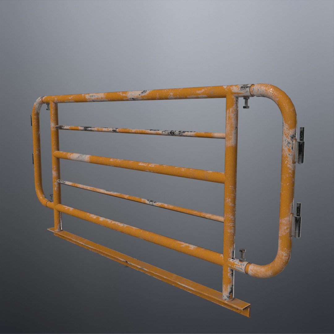 3D Steel Railing Model - TurboSquid 2077664