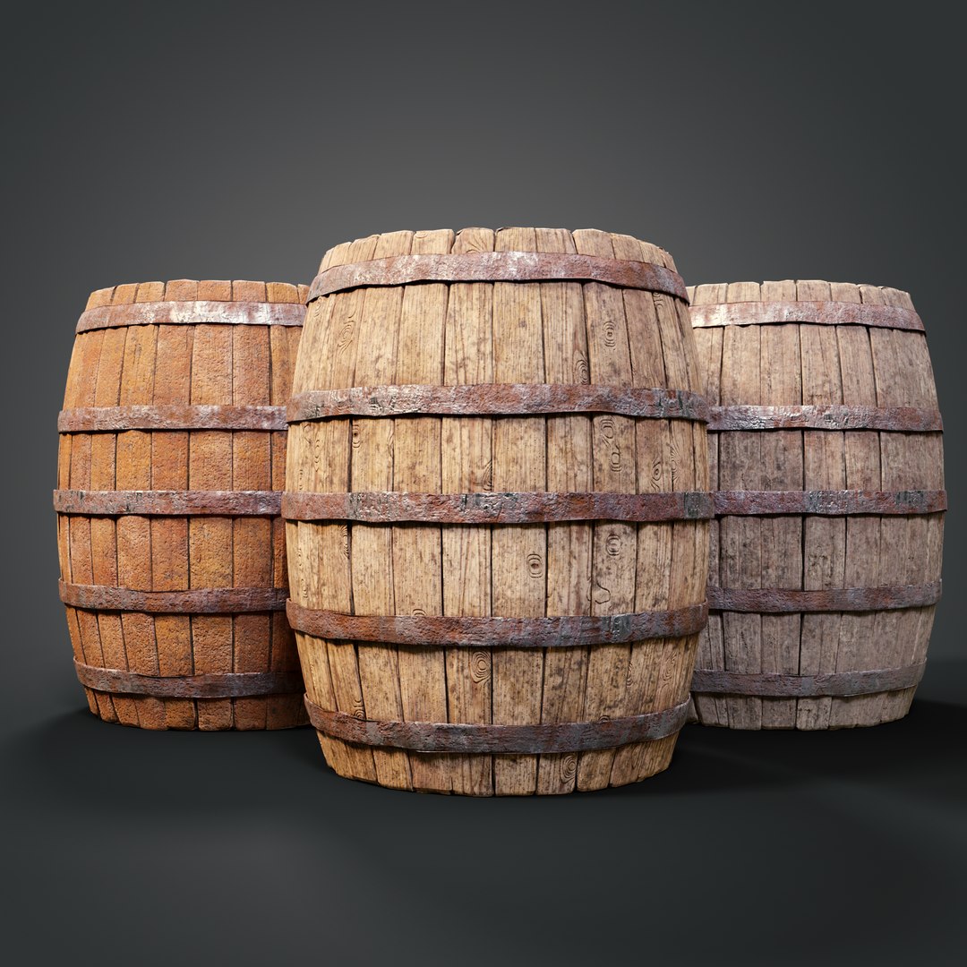 3D Medieval Barrel - TurboSquid 1829727