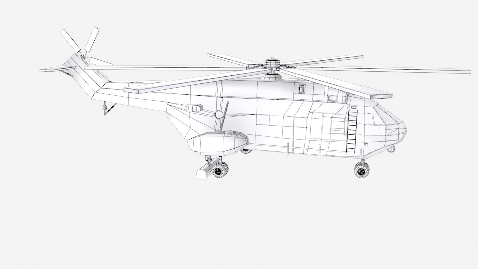 Chinese Z18-Y Air Early Warning Helicopter 3D - TurboSquid 2195225