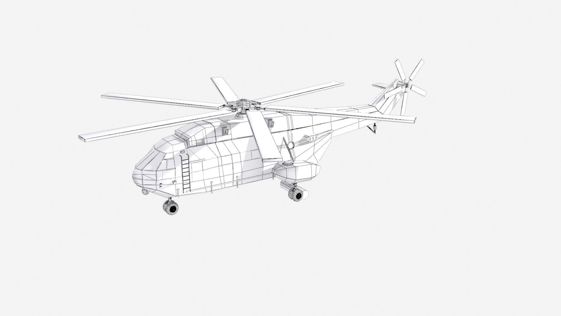 Chinese Z18-Y Air Early Warning Helicopter 3D - TurboSquid 2195225