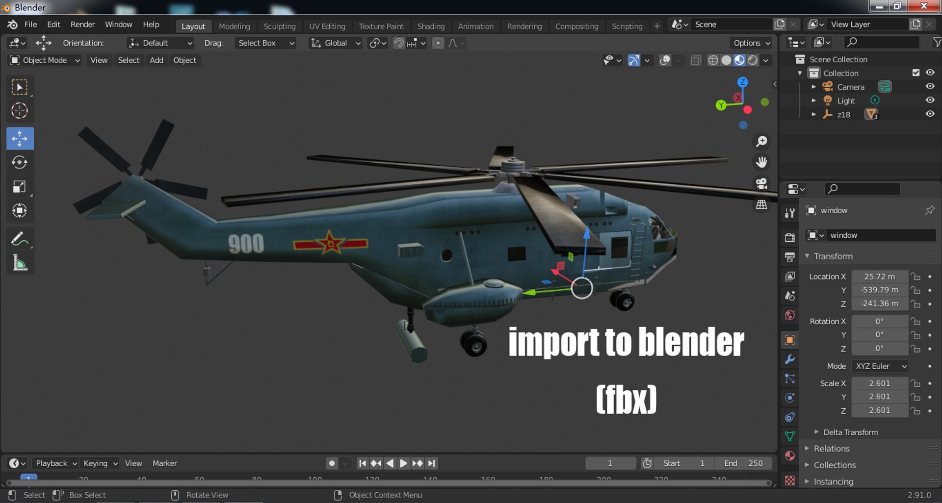 Chinese Z18-Y Air Early Warning Helicopter 3D - TurboSquid 2195225