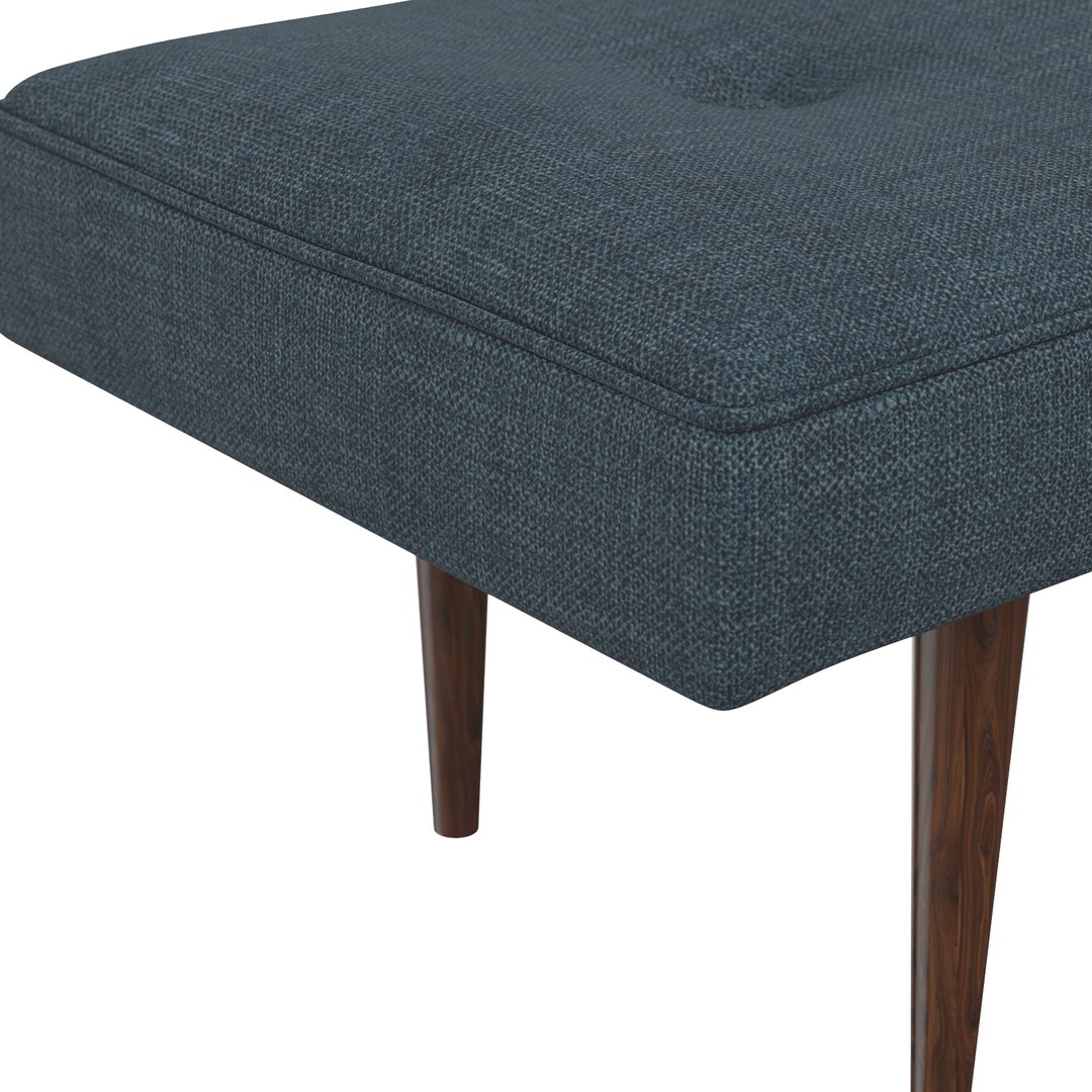 Skyline Furniture Button Tufted Bench 3D - TurboSquid 2085752
