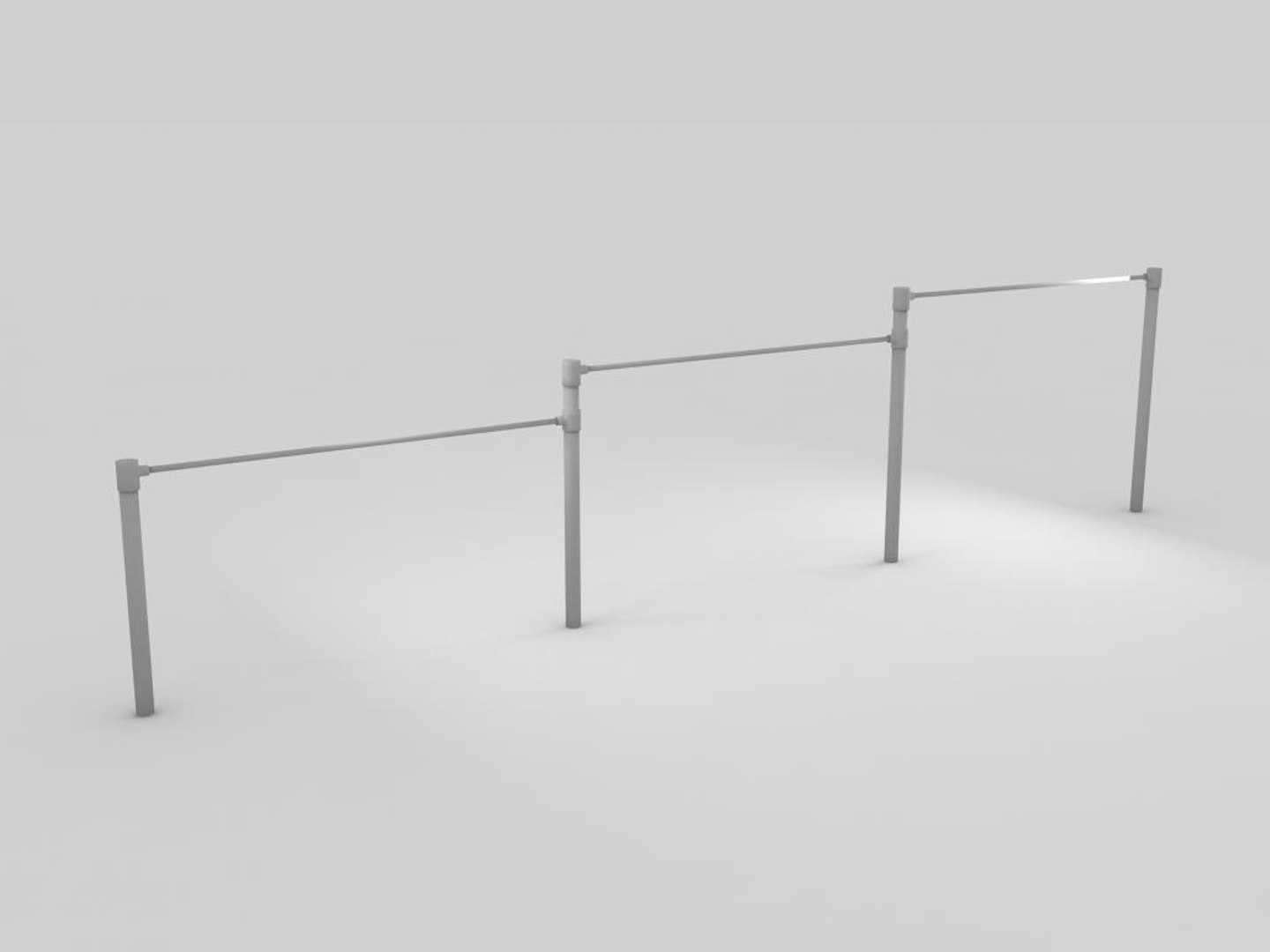 Horizontal Bar 3d Model