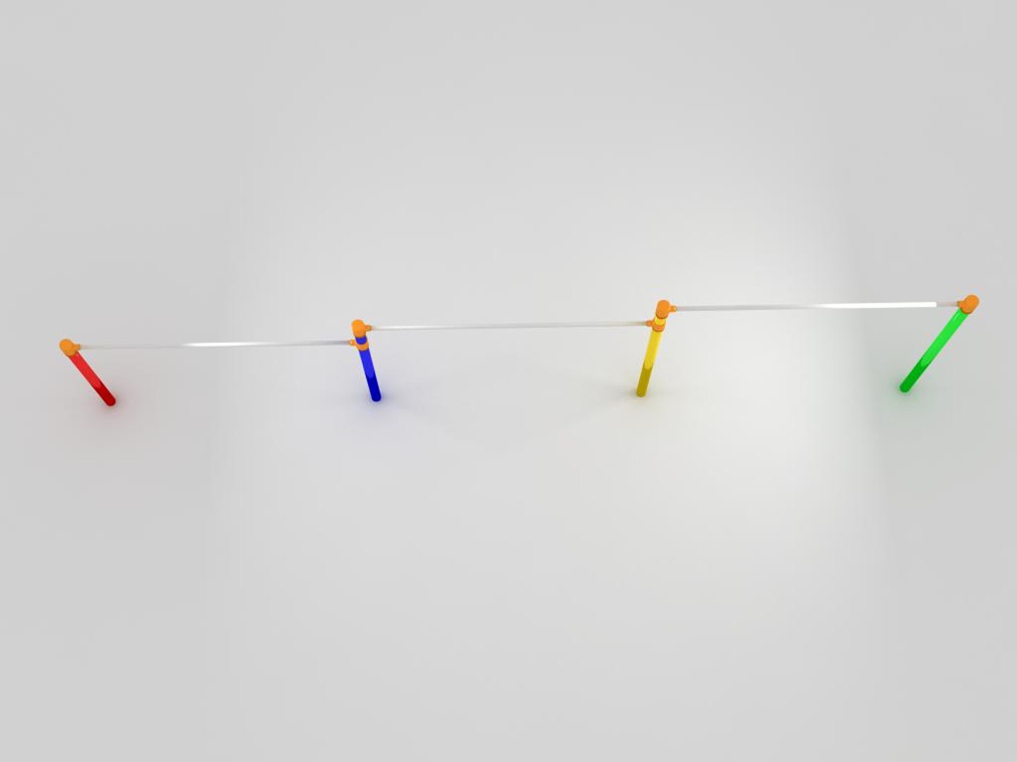 Horizontal Bar 3d Model