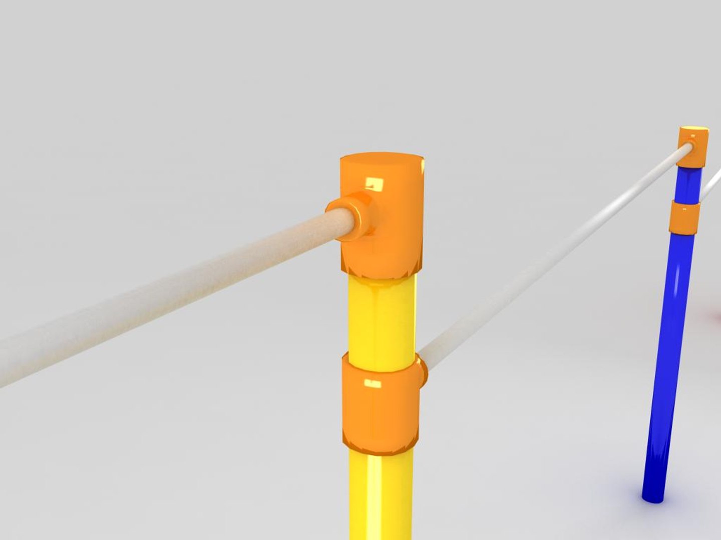 Horizontal Bar 3d Model